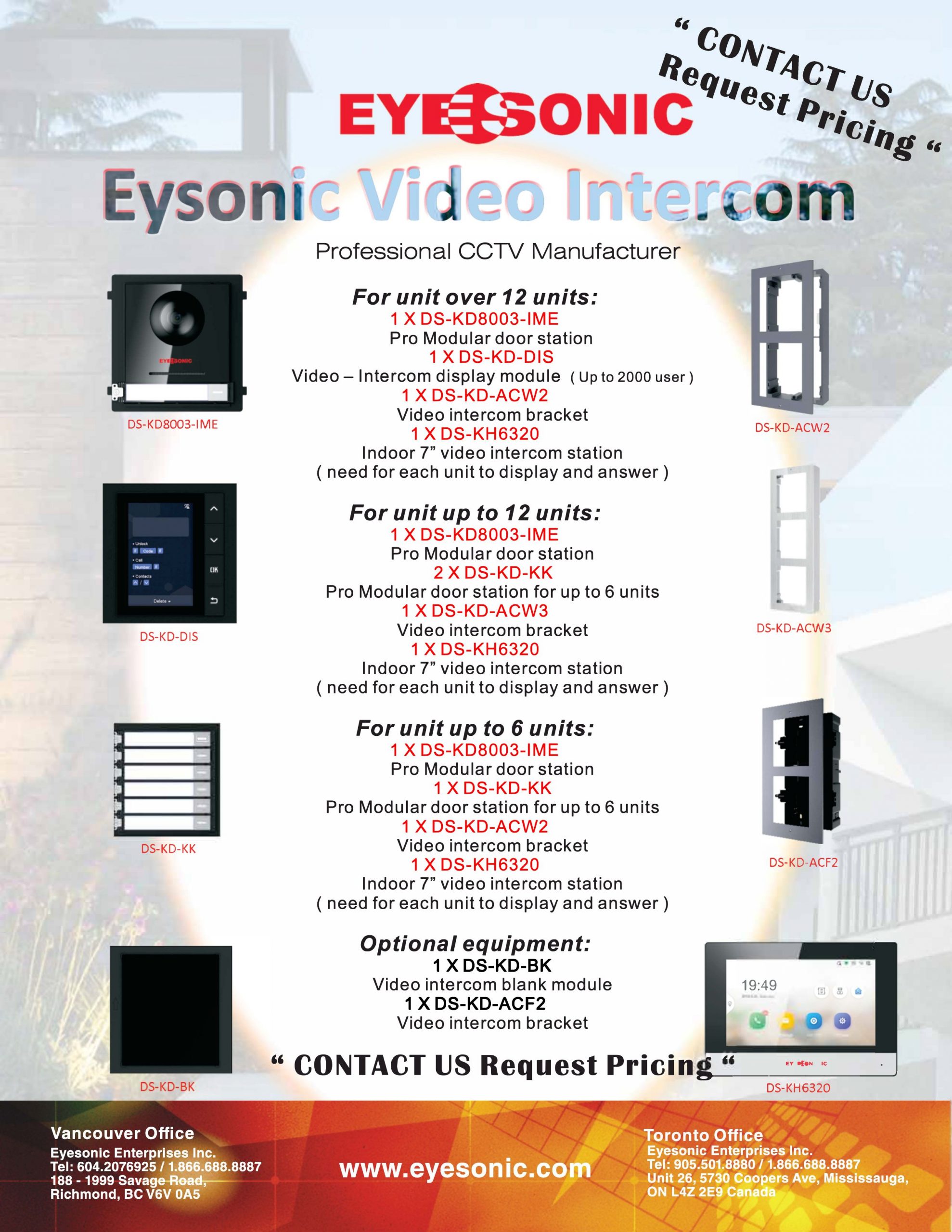 Eyesonic Intercom Package - Eyesonic Enterprises Inc.